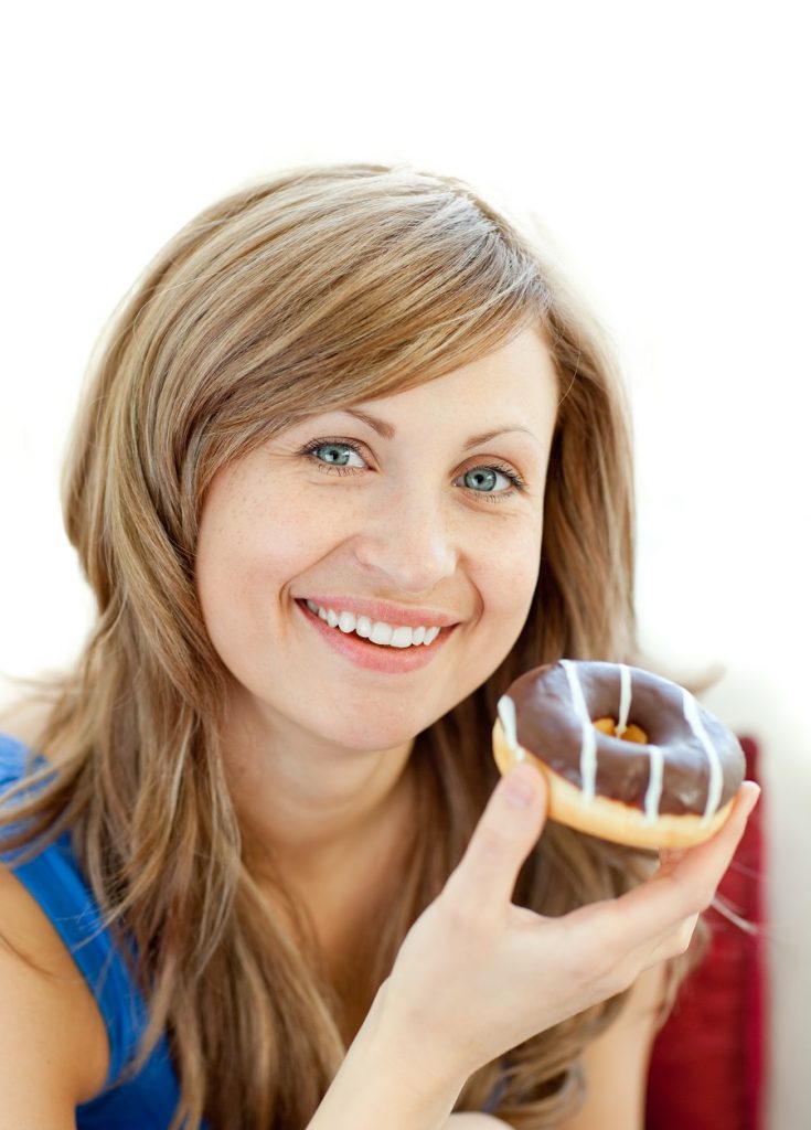 Woman Eating Sugar - Fitness 1440